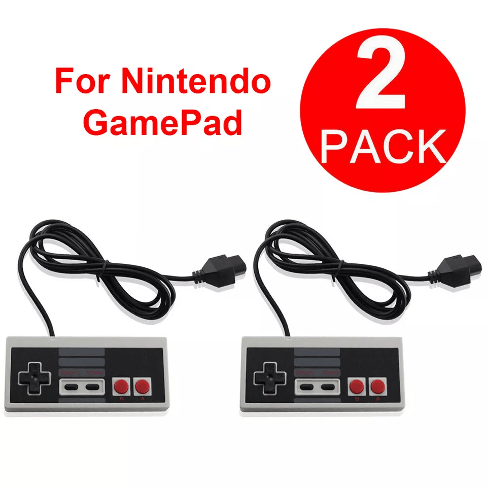 NES Controller for Original Nintendo 2 Pack Wired | Inspire Uplift