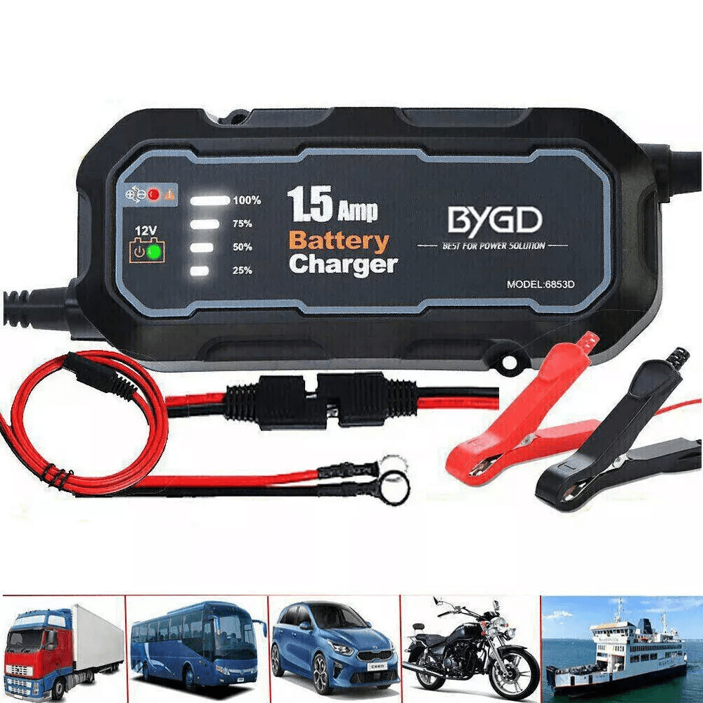 12V 1500mAh Smart Car Battery Charger | Inspire Uplift