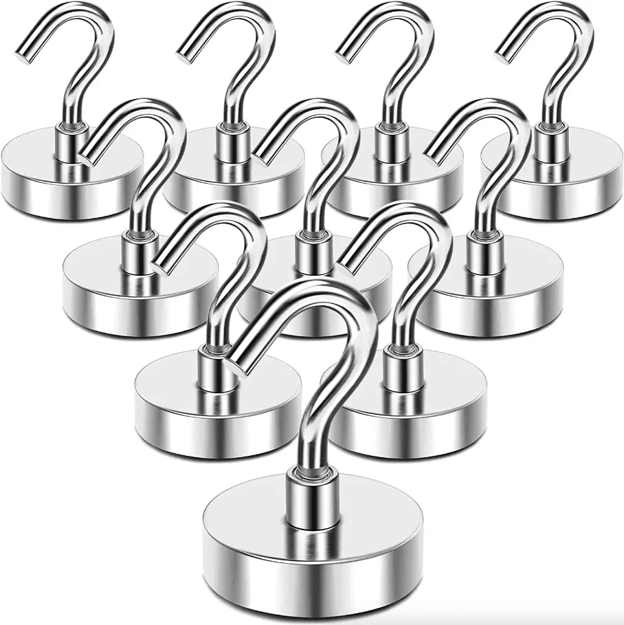 10 Pack N52 Magnetic Hook Hangers Strong Hold | Inspire Uplift