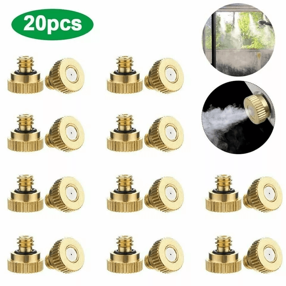 Brass Misting Nozzles – 20-Pack Garden Sprayer | Inspire Uplift