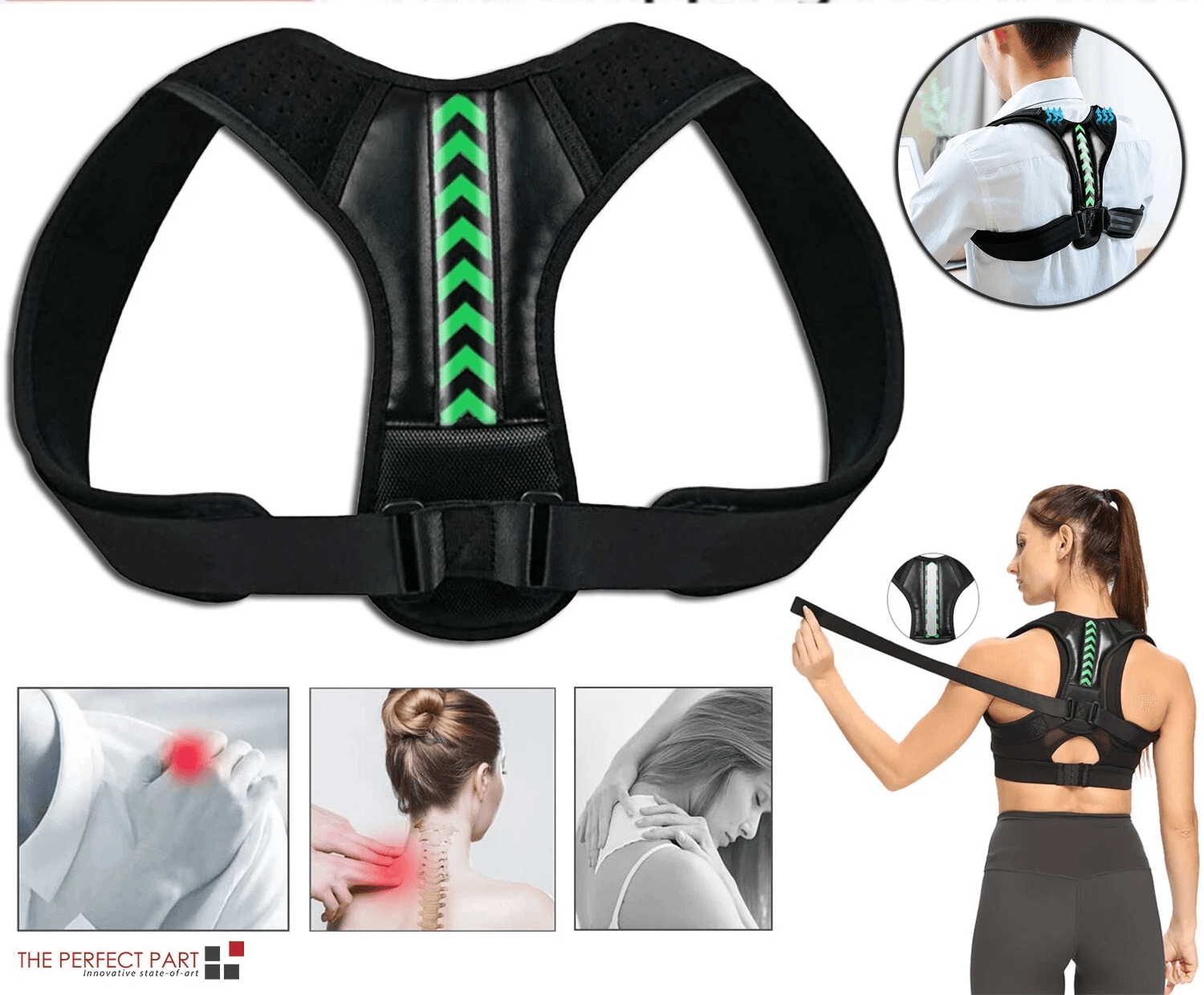 Adjustable Shoulder Back Posture Brace | Inspire Uplift
