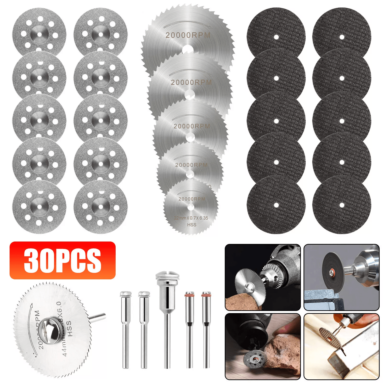 Rotary Cutting Wheel Set for Dremel Drill | Inspire Uplift