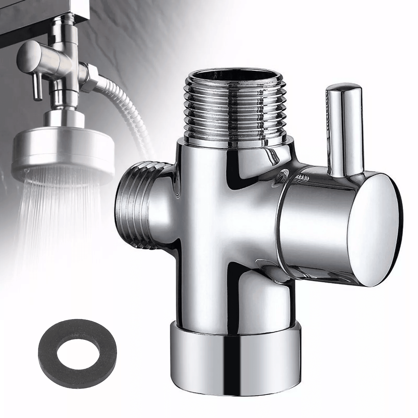 3-Way Shower Head Diverter Valve Splitter | Inspire Uplift