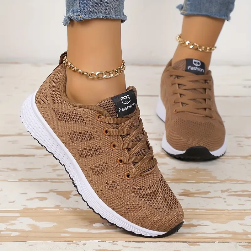 Women's Casual Flats Sports Shoes Mesh Breathable Trainers L | Inspire ...