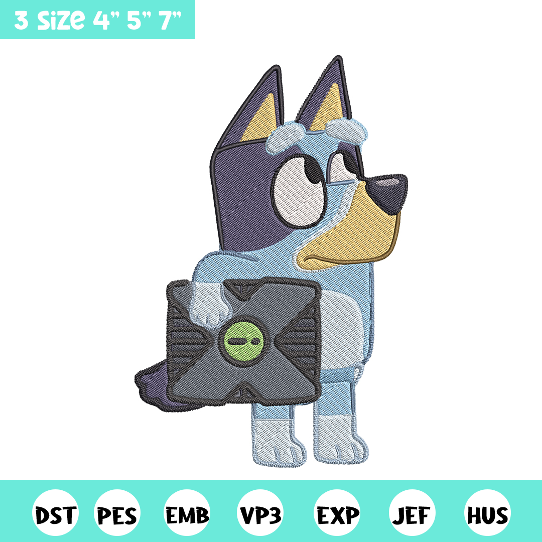 Bluey cartoon Embroidery, Bluey Embroidery, Embroidery File, | Inspire ...