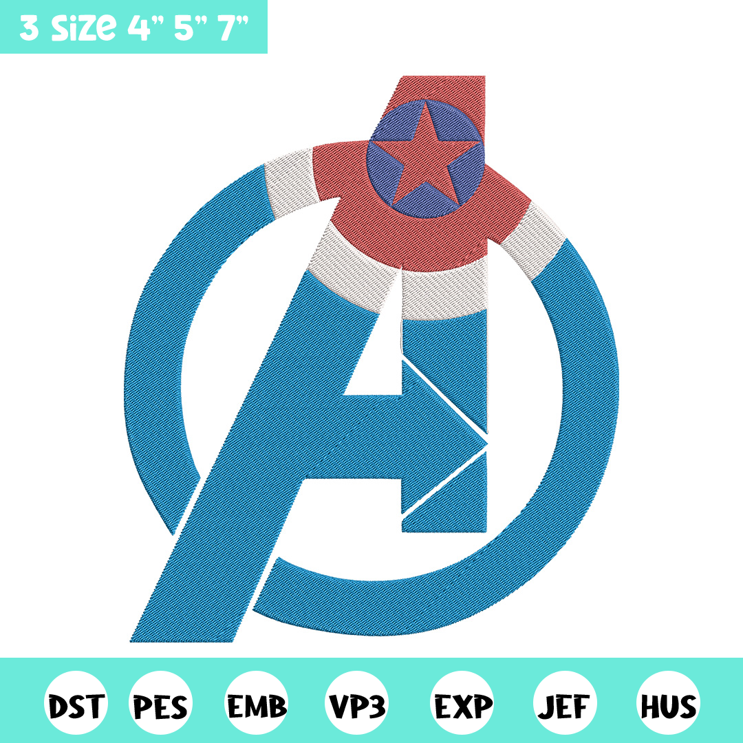 Captain america Embroidery Design, Marvel Embroidery, Embroi | Inspire ...