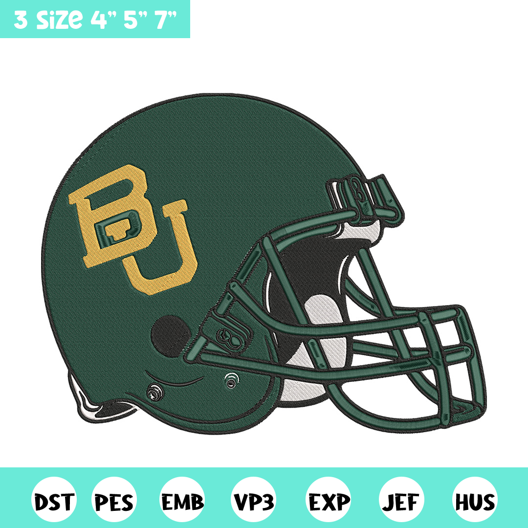 Baylor University logo embroidery design, NCAA embroidery,Sp | Inspire ...