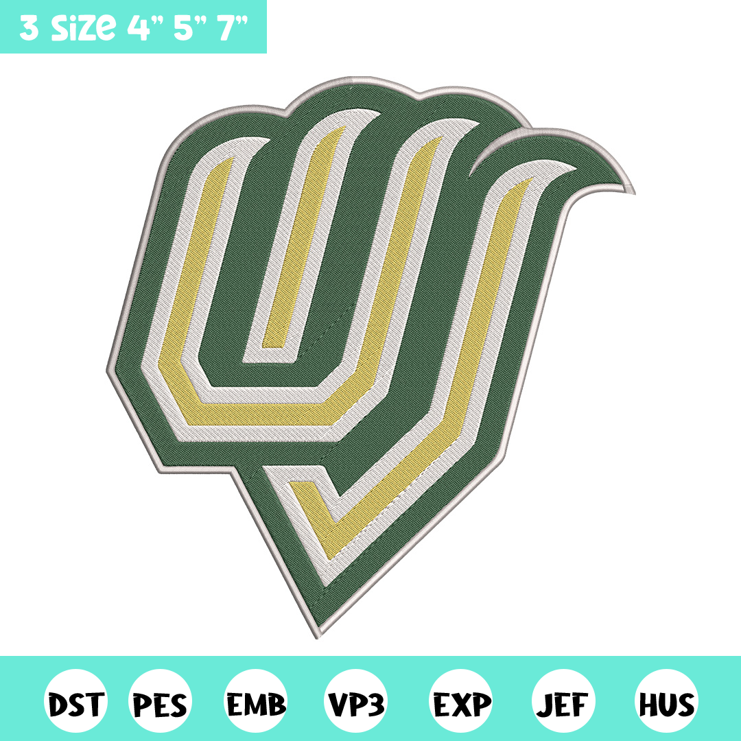 Utah Valley Wolverines logo embroidery design, NCAA embroide | Inspire ...