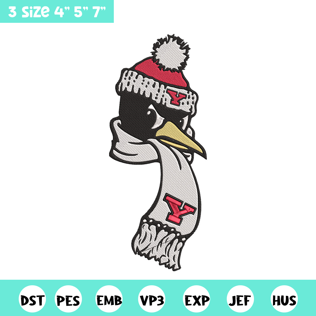 Youngstown State logo embroidery design, Sport embroidery, l | Inspire ...