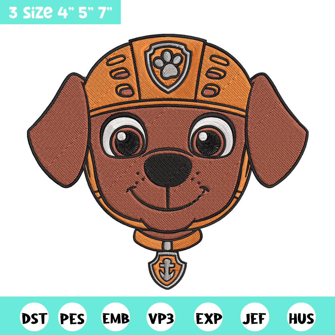 Zuma dog Embroidery Design, Paw Patrol Embroidery, Embroider - Inspire ...