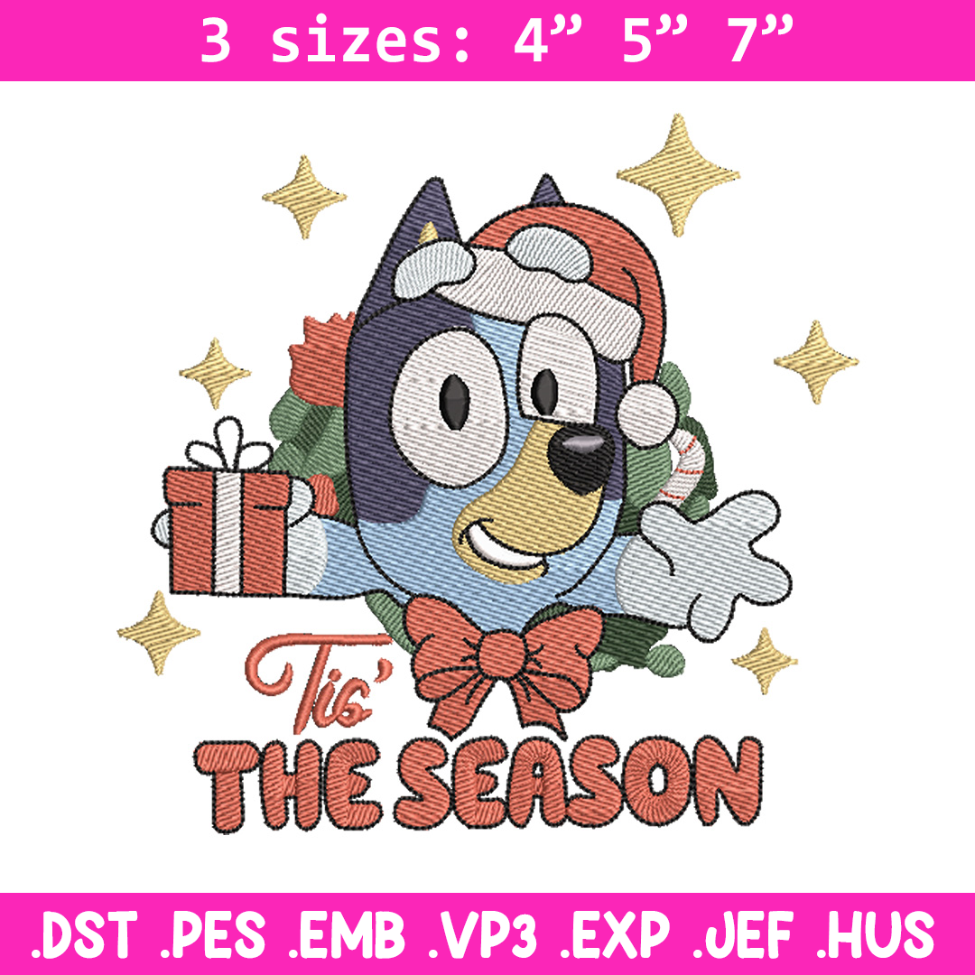 Bluey gift embroidery design, Bluey embroidery, Chrismas des | Inspire ...