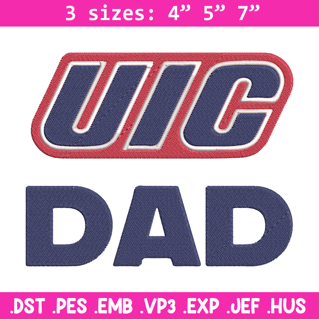 UIC Partners logo embroidery design,NCAA embroidery,Sport em | Inspire ...