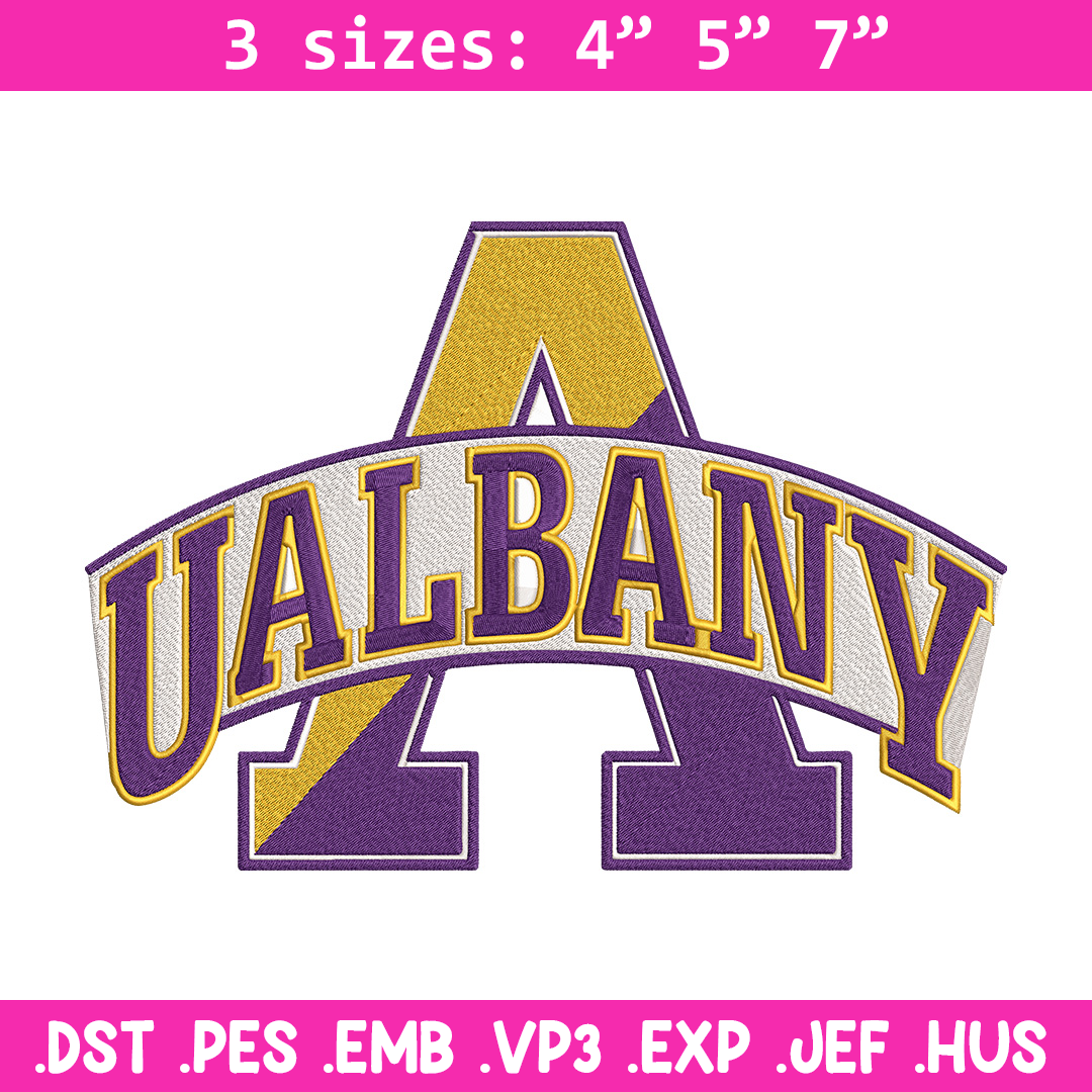 University at Albany logo embroidery design,NCAA embroidery, | Inspire ...