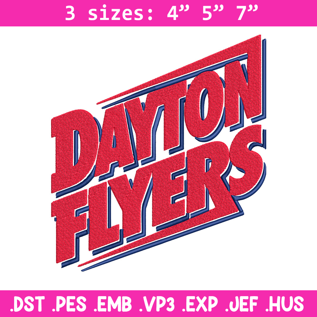 University of Dayton logo embroidery design, NCAA embroidery | Inspire ...