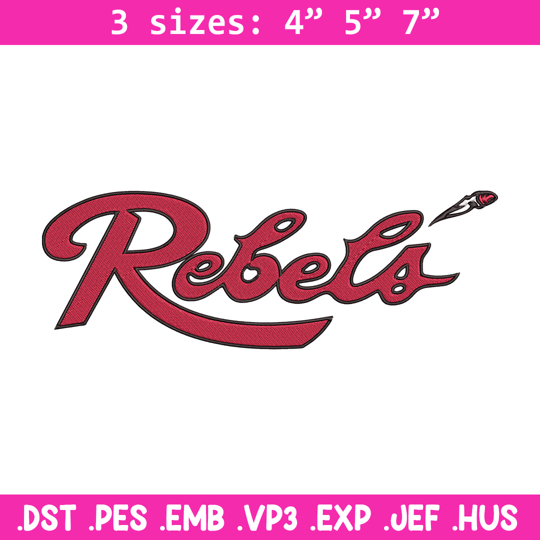 UNLV Rebels logo embroidery design, NCAA embroidery,Sport em | Inspire ...