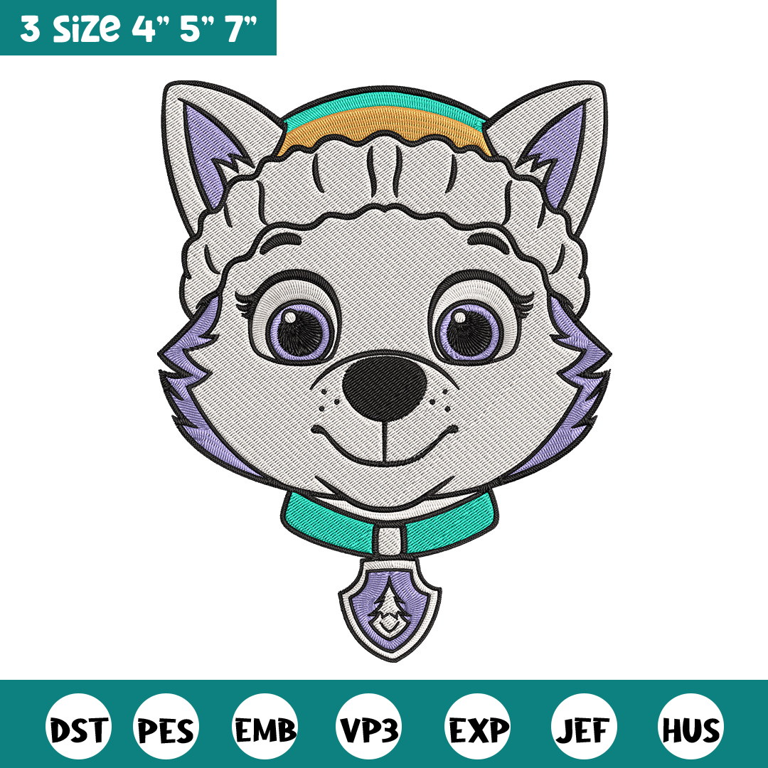 Everest Dog Embroidery Design, Paw Patrol Embroidery, Embroi | Inspire ...