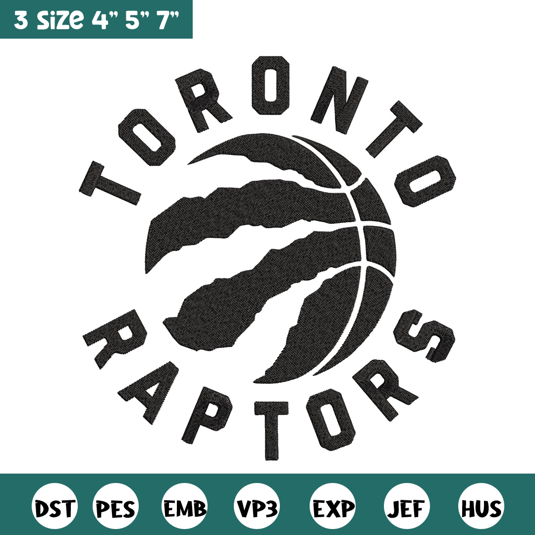 Toronto Raptors logo embroidery design, NBA embroidery, Spor | Inspire ...