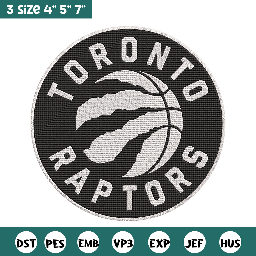 Toronto Raptors logo embroidery design,NBA embroidery, Sport | Inspire ...