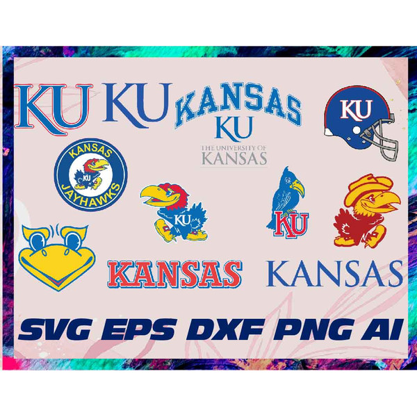 Kansas Jayhawks Ncaa Football Svg Eps Pdf Png, Cutting File, | Inspire ...