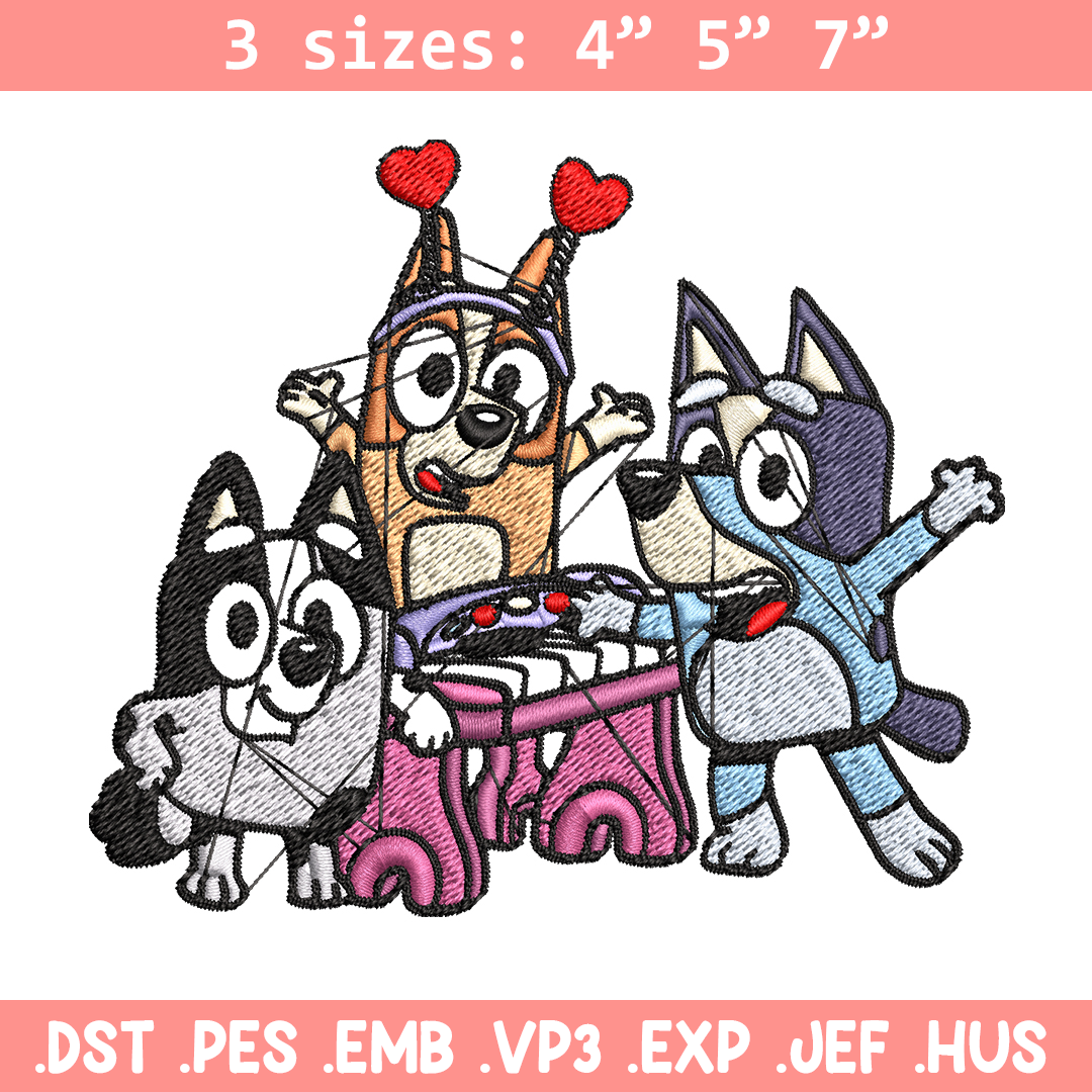 Happy birthday bluey Embroidery, Bluey Embroidery, Embroider | Inspire ...