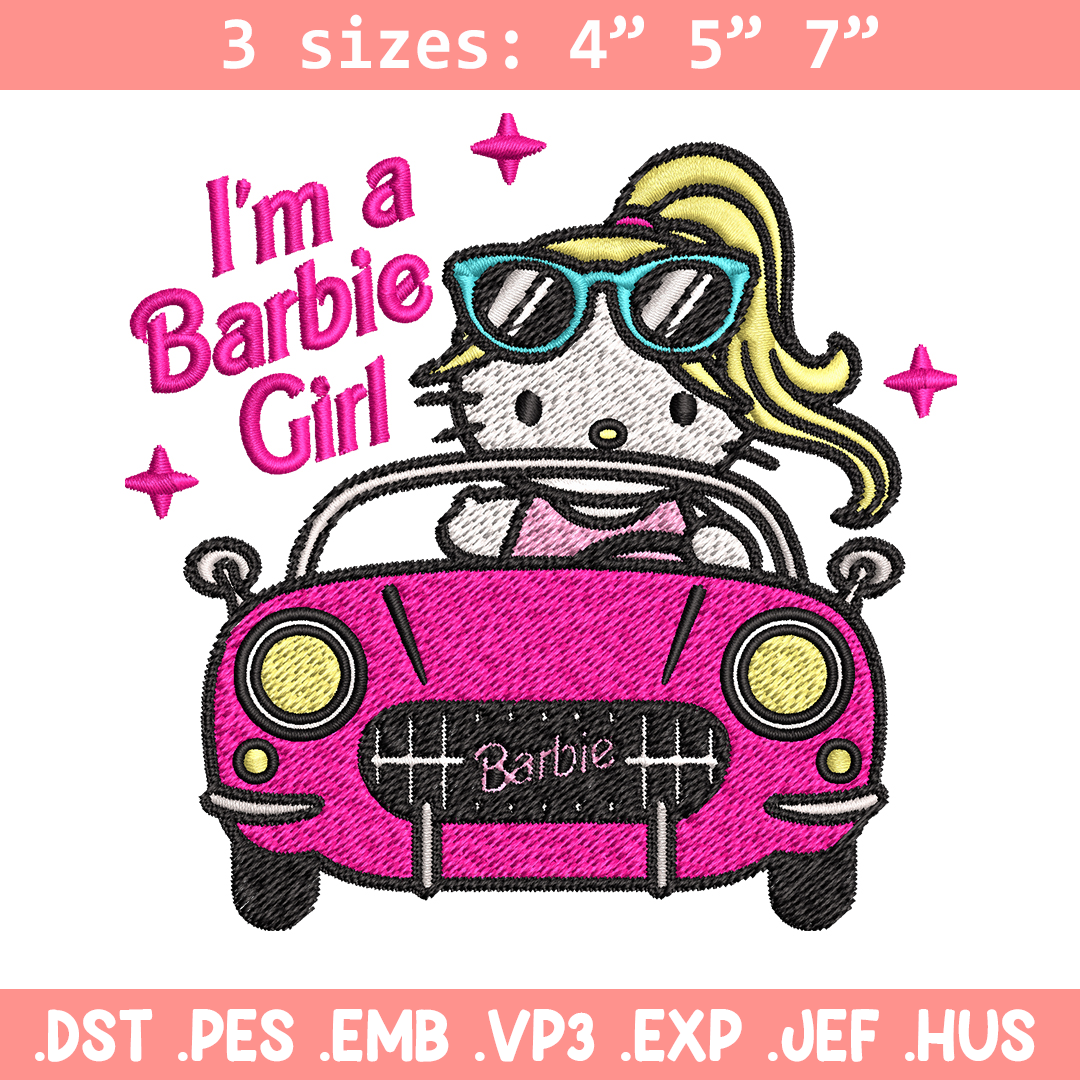 I'm a barbie girl Embroidery design, Barbie logo Embroidery, - Inspire ...