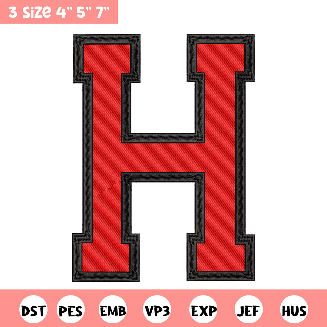 Harvard University logo embroidery design, Sport embroidery, | Inspire ...