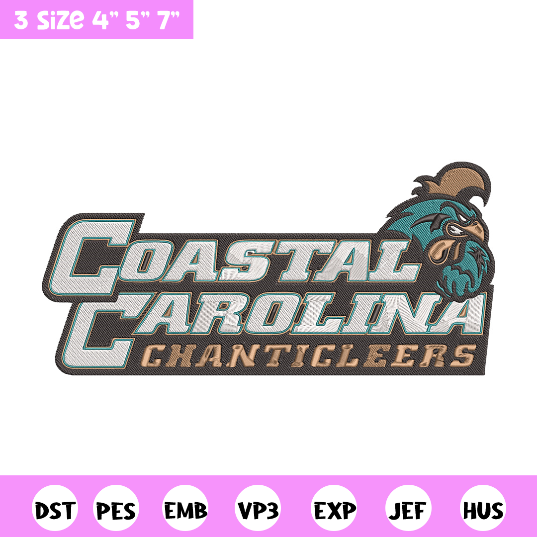Chanticleers logo embroidery design, NCAA embroidery, Sport | Inspire ...