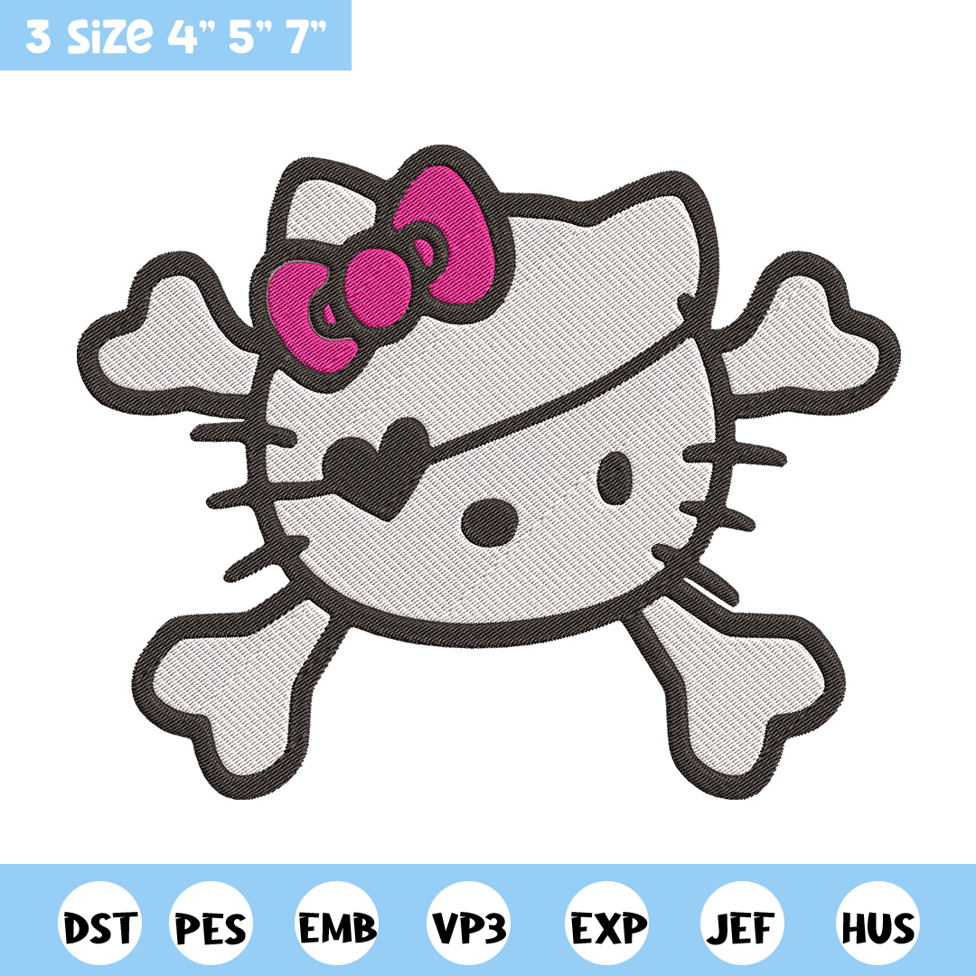 Hello kitty logo Embroidery Design, Hello kitty Embroidery, | Inspire ...