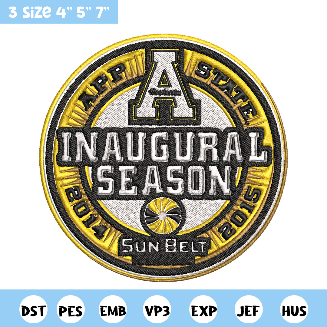 Appalachian State logo embroidery design, NCAA embroidery, E | Inspire ...