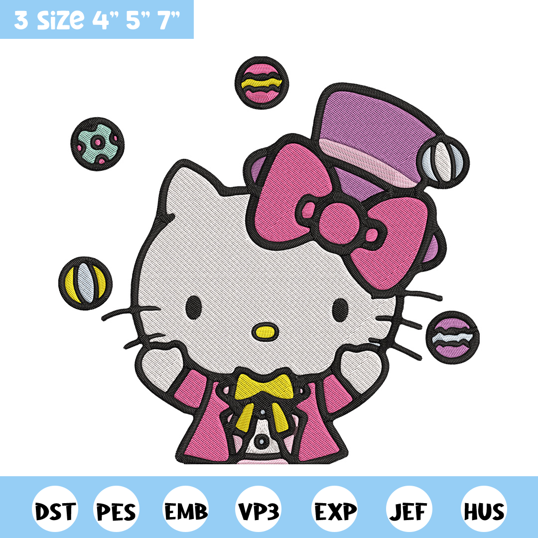 Hello kitty Peeker Embroidery Design, Hello kitty Embroidery | Inspire ...