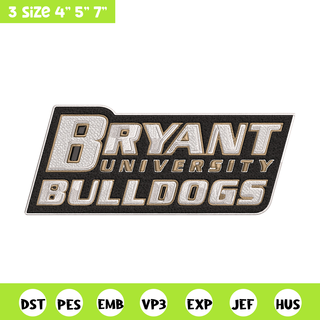 Bryant Bulldogs logo embroidery design, NCAA embroidery, Emb | Inspire ...