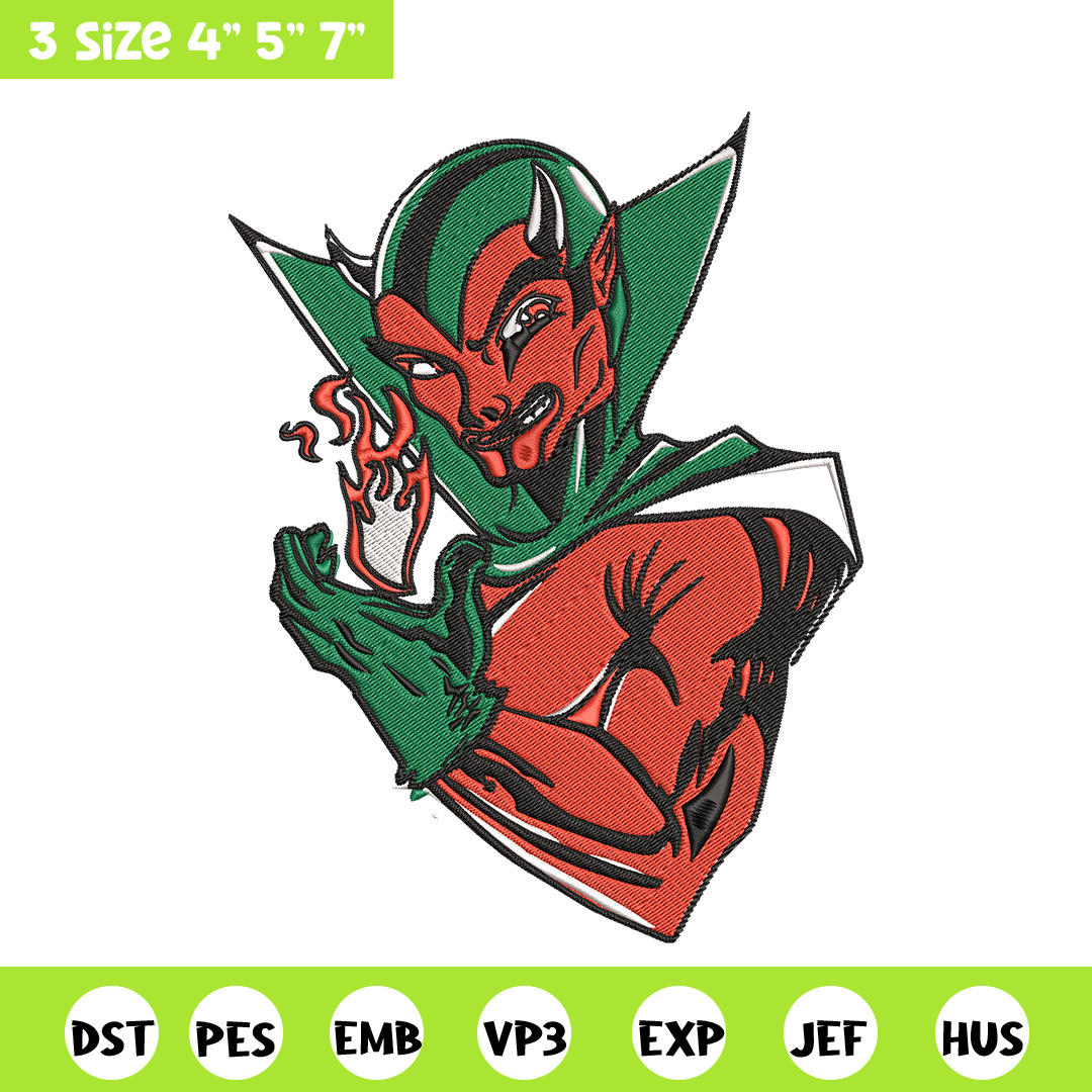 Delta Devils logo embroidery design, NCAA embroidery, Sport | Inspire ...