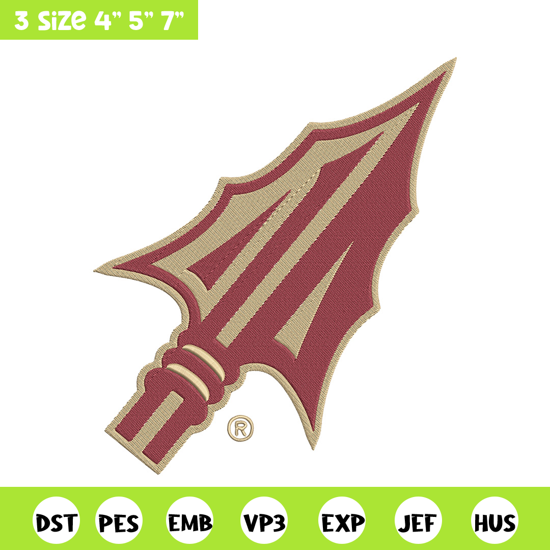 Florida State logo embroidery design, Sport embroidery, logo | Inspire ...