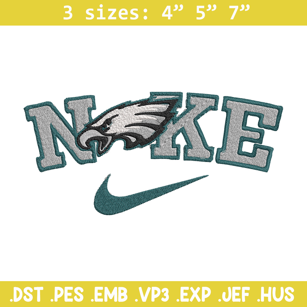 Philadelphia Eagles embroidery design, NFL embroidery, Nike | Inspire ...