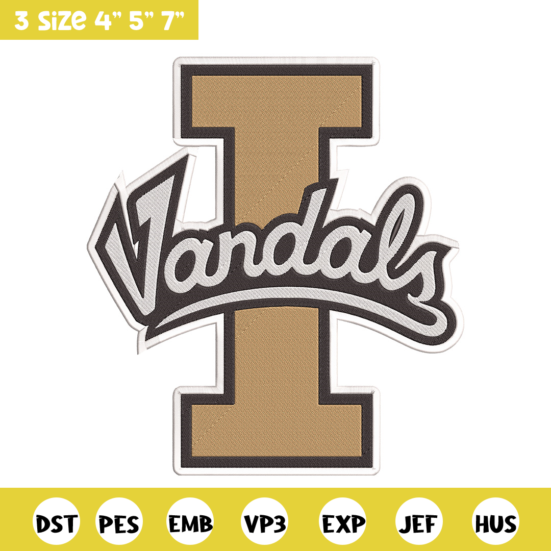 Idaho Vandal logo embroidery design, NCAA embroidery,Sport e | Inspire ...