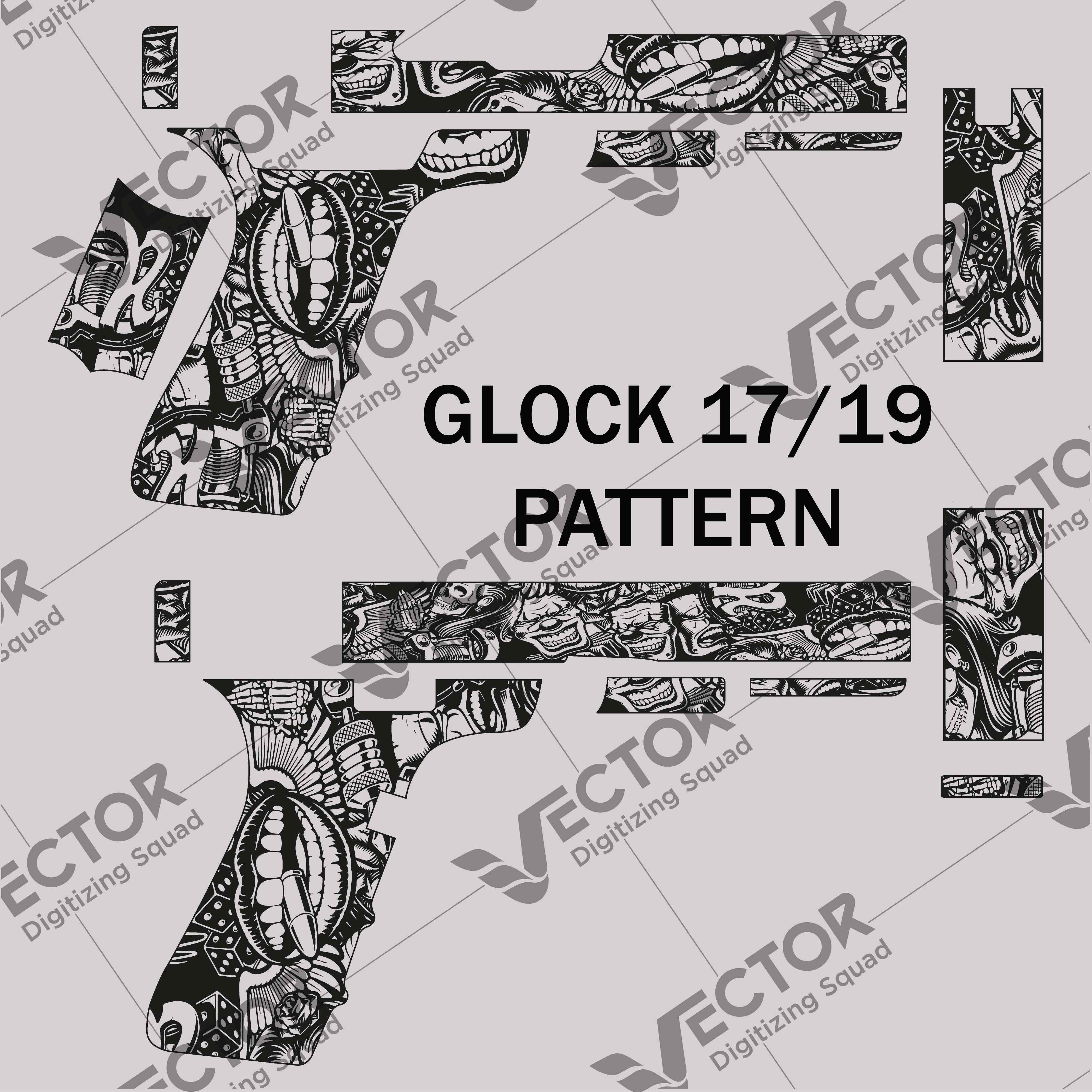 VECTOR DESIGN, Glock 17/19 "PATTERN" | Inspire Uplift
