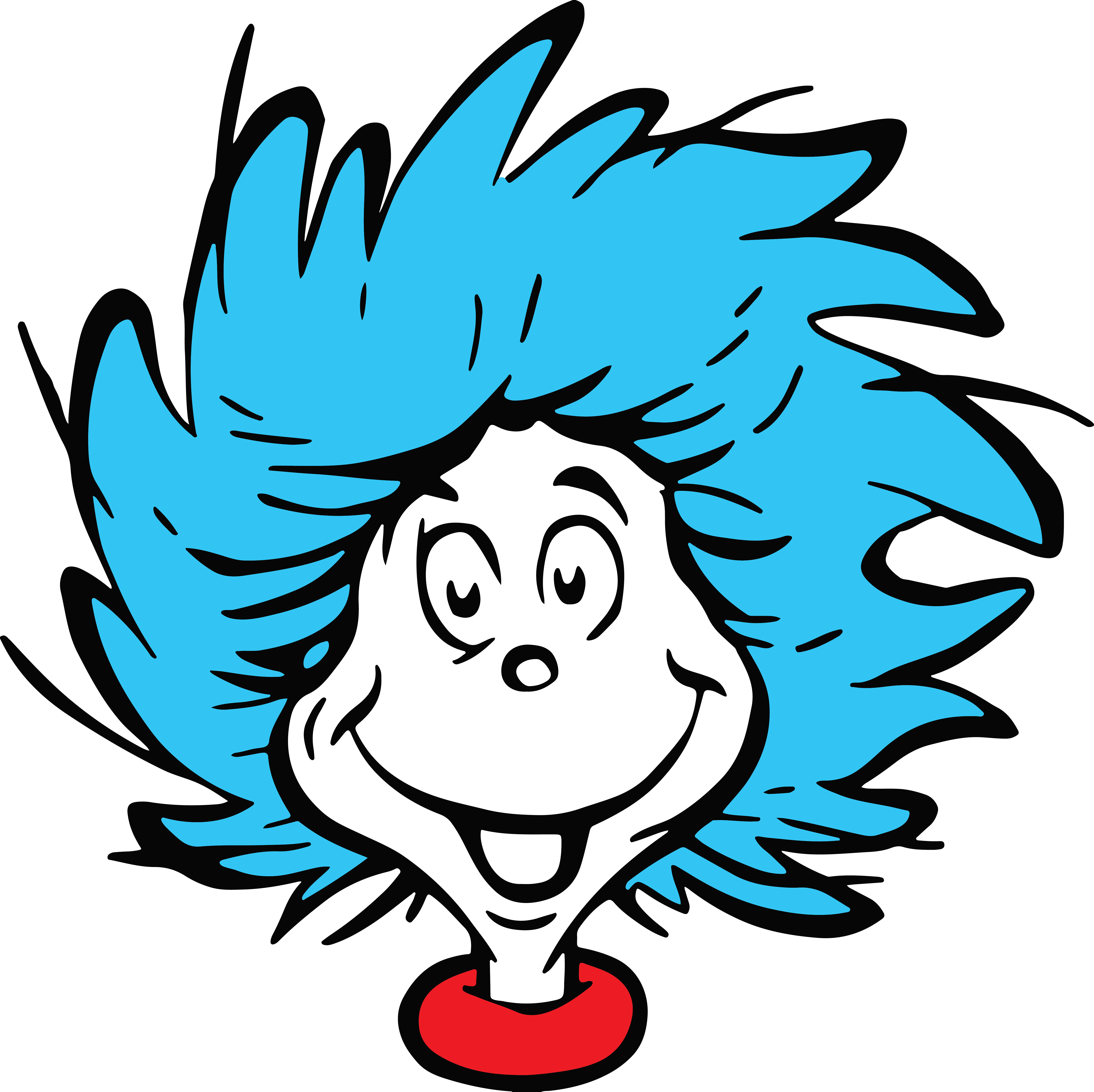 Thing face Svg, Dr. Seuss Svg, Dr. Seuss Clipart, Dr. Seuss | Inspire ...