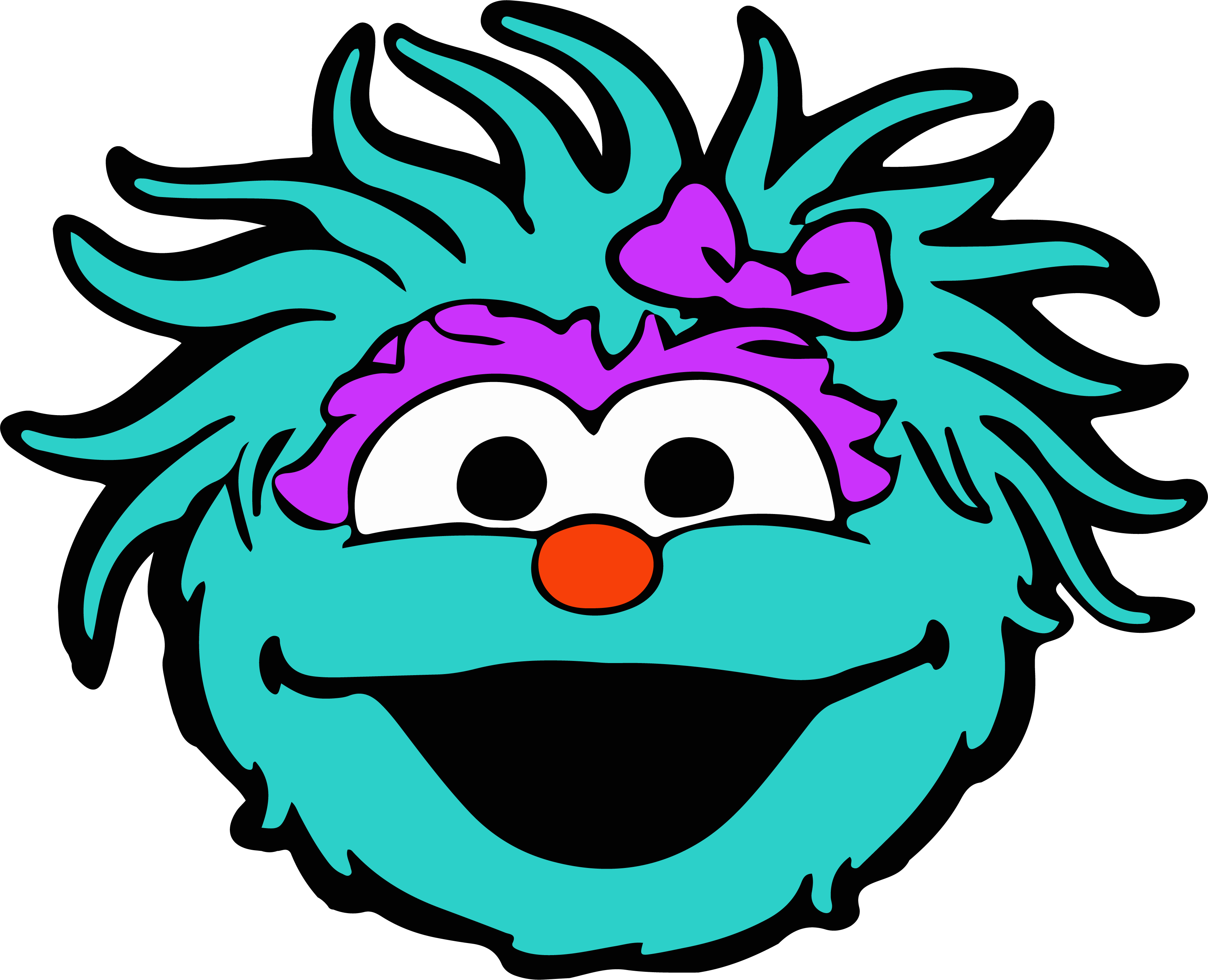 Rosita Head Svg, Sesame Street Svg, Cartoon Svg, Children TV | Inspire ...