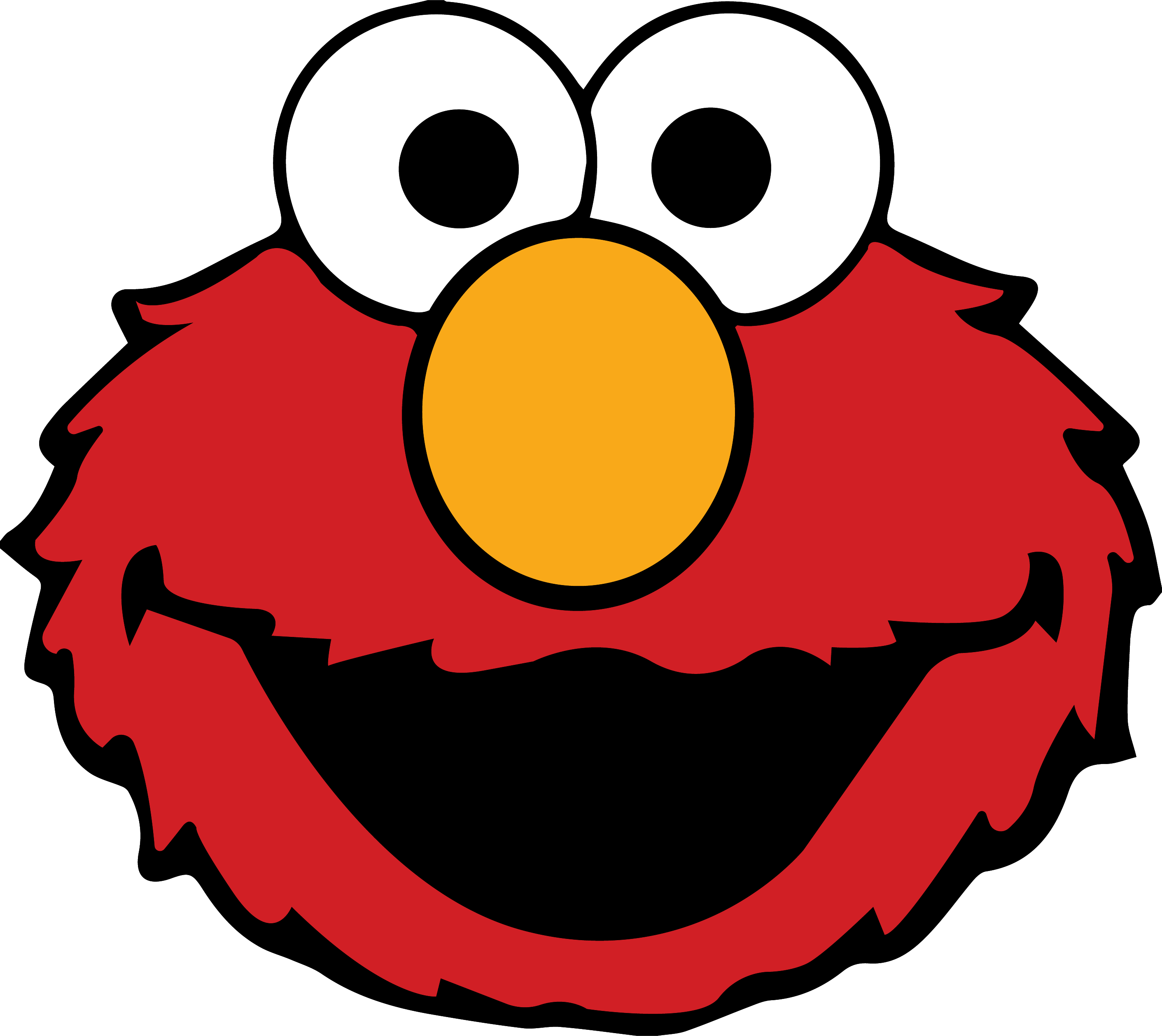 Elmo Head Svg, Sesame Street Svg, Cartoon Svg, Children TV S | Inspire ...