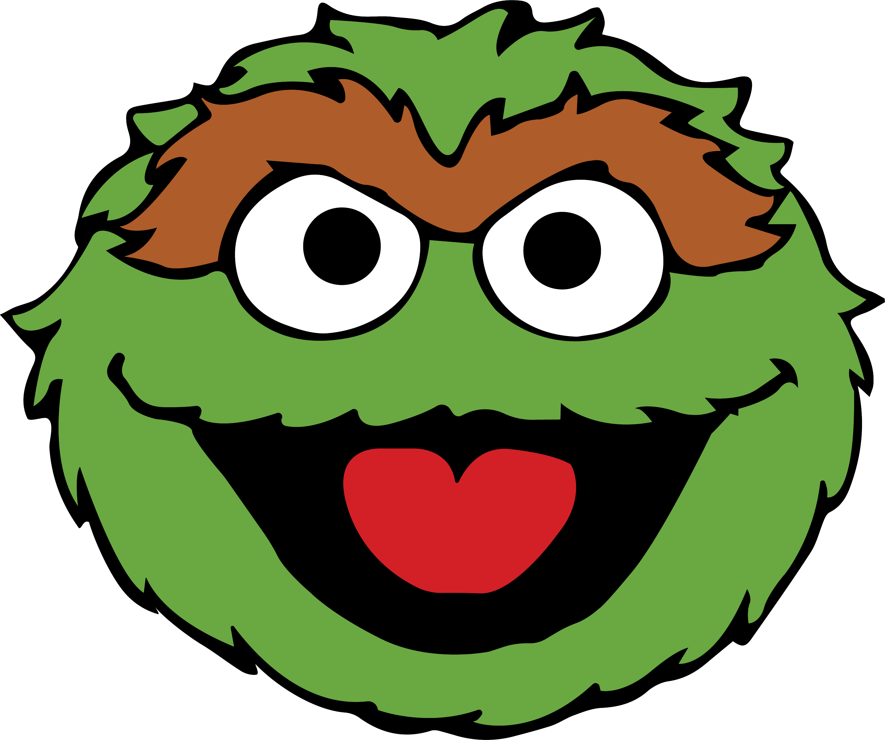 Oscar Head Svg, Sesame Street Svg, Cartoon Svg, Children TV | Inspire ...