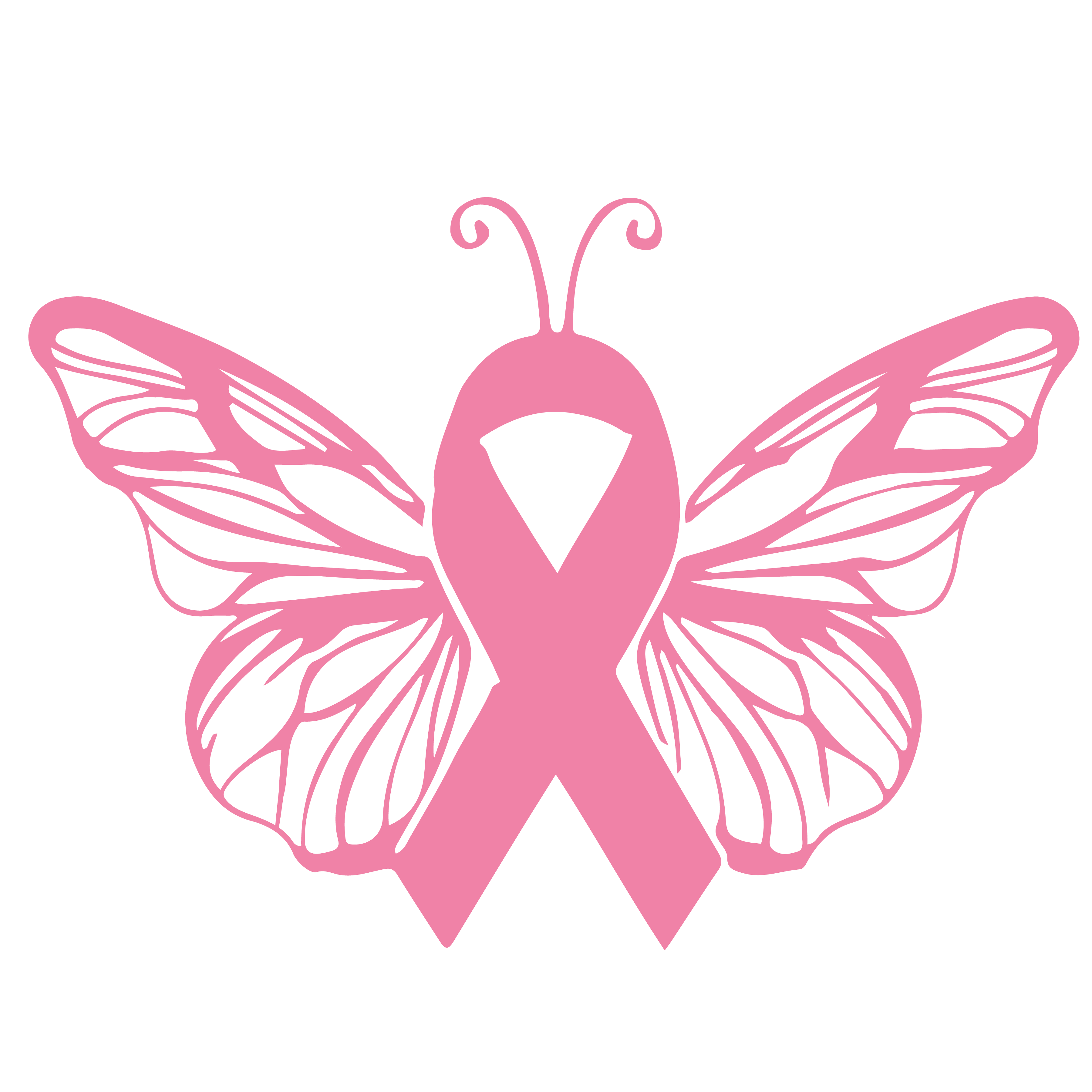 Pink Ribbon Butterfly Svg, Breast Cancer Svg, Breast Cancer | Inspire ...