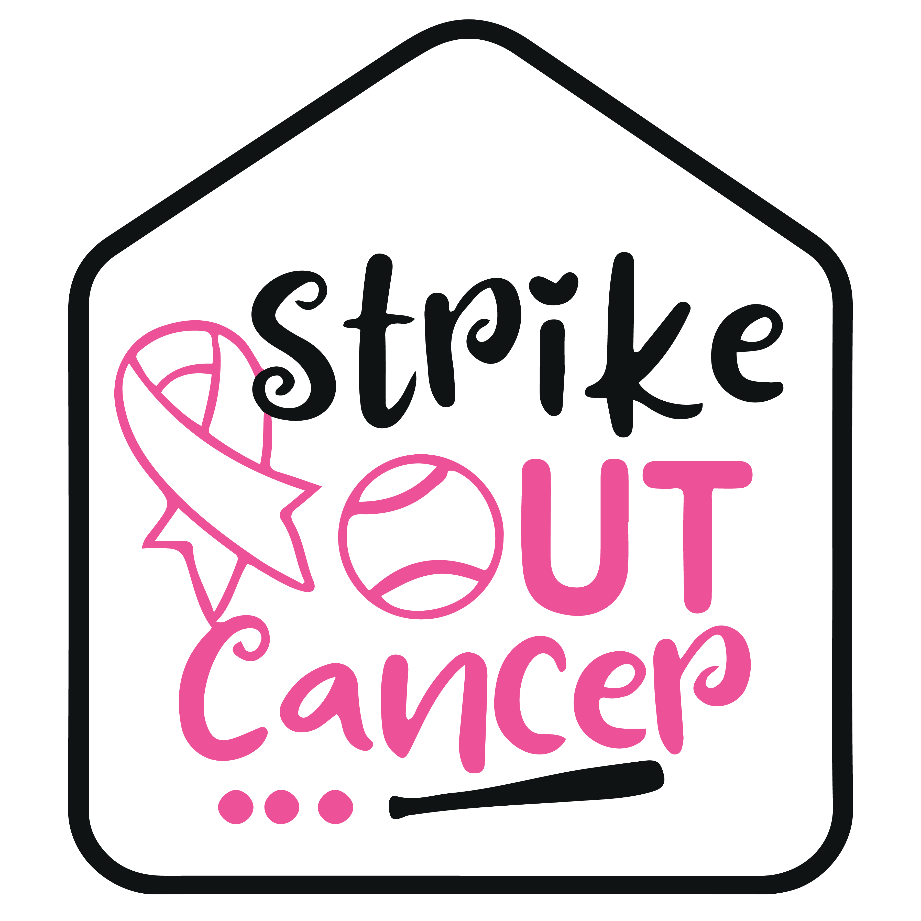 Strike out cancer Svg, Breast Cancer Svg, Breast Cancer Awar | Inspire ...