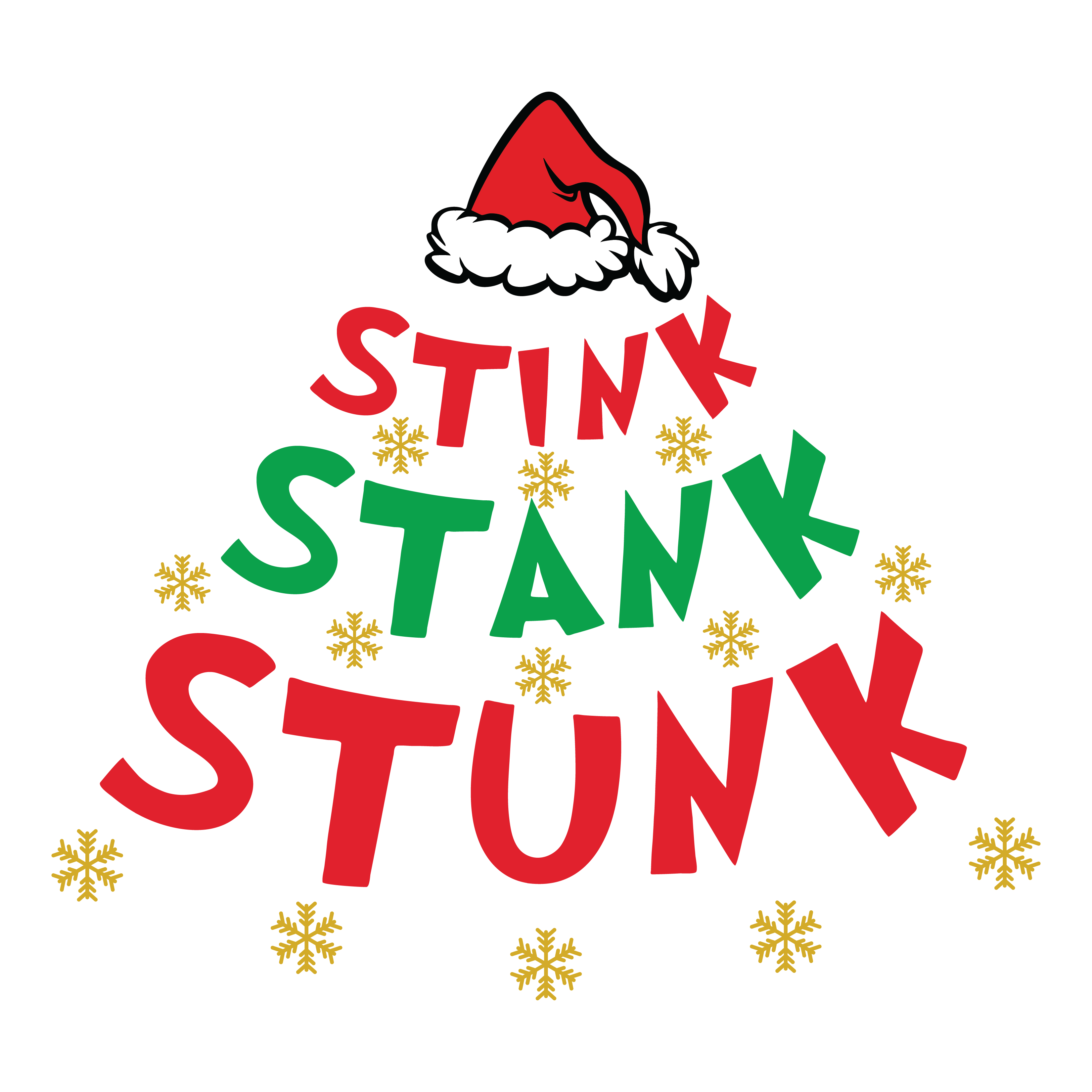 Santa Hat Stink stank stunk Svg, Grinch christmas Svg, Chris | Inspire ...