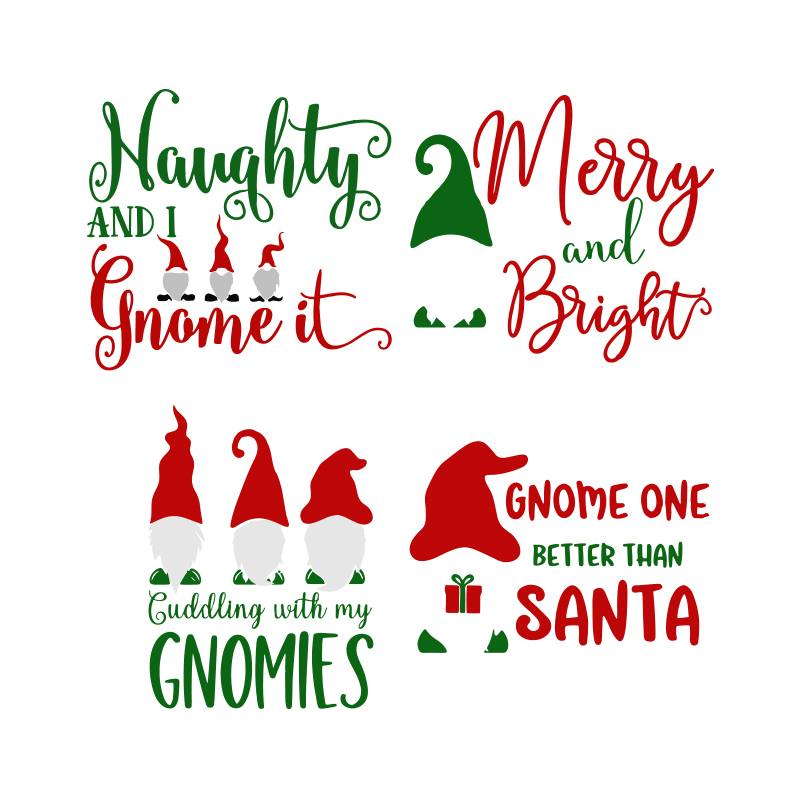Christmas Gnome Svg bundle, Gnome clipart, Merry Christmas S | Inspire ...