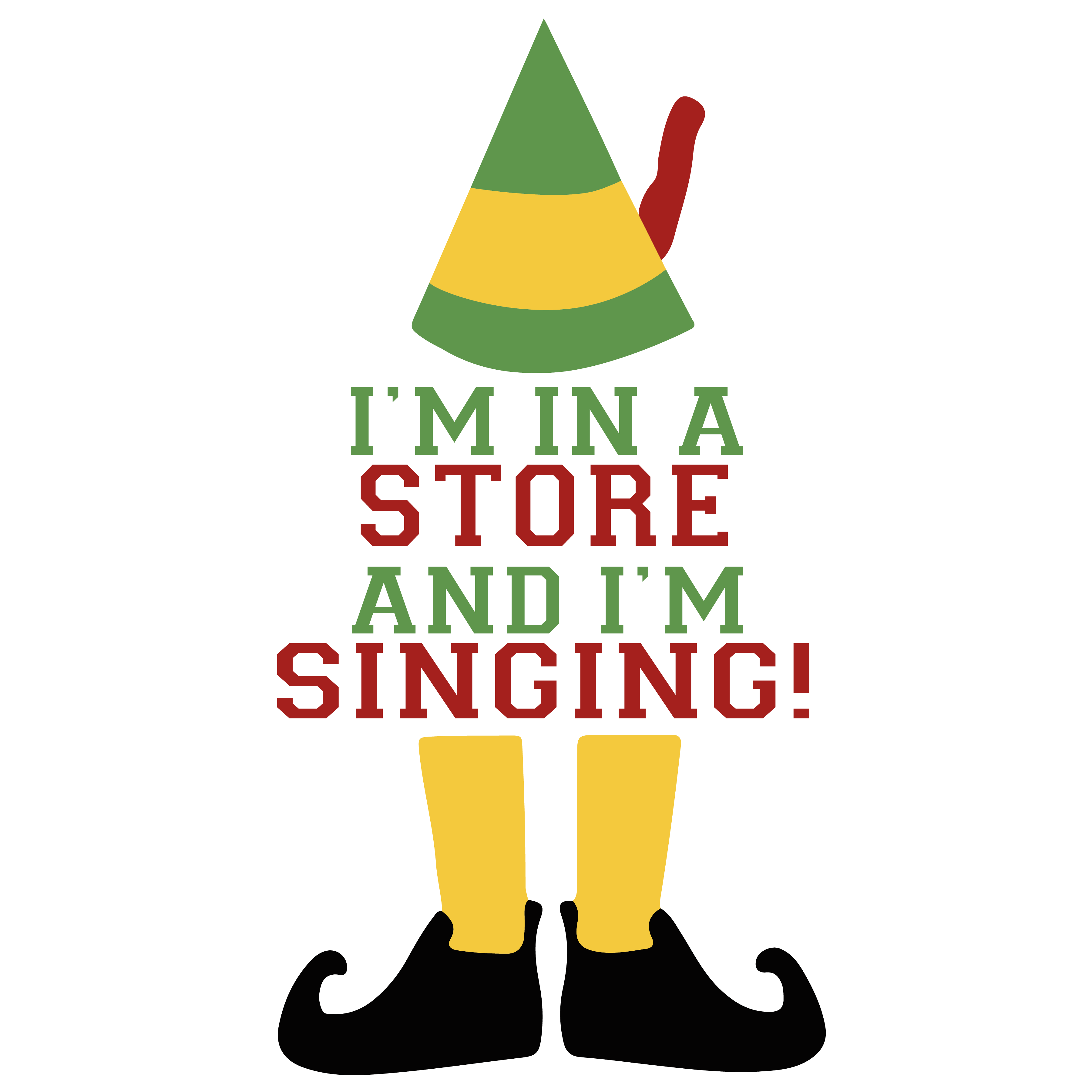 I'm in a store and i'm singing Svg, Elf Christmas Svg, Elf S | Inspire ...