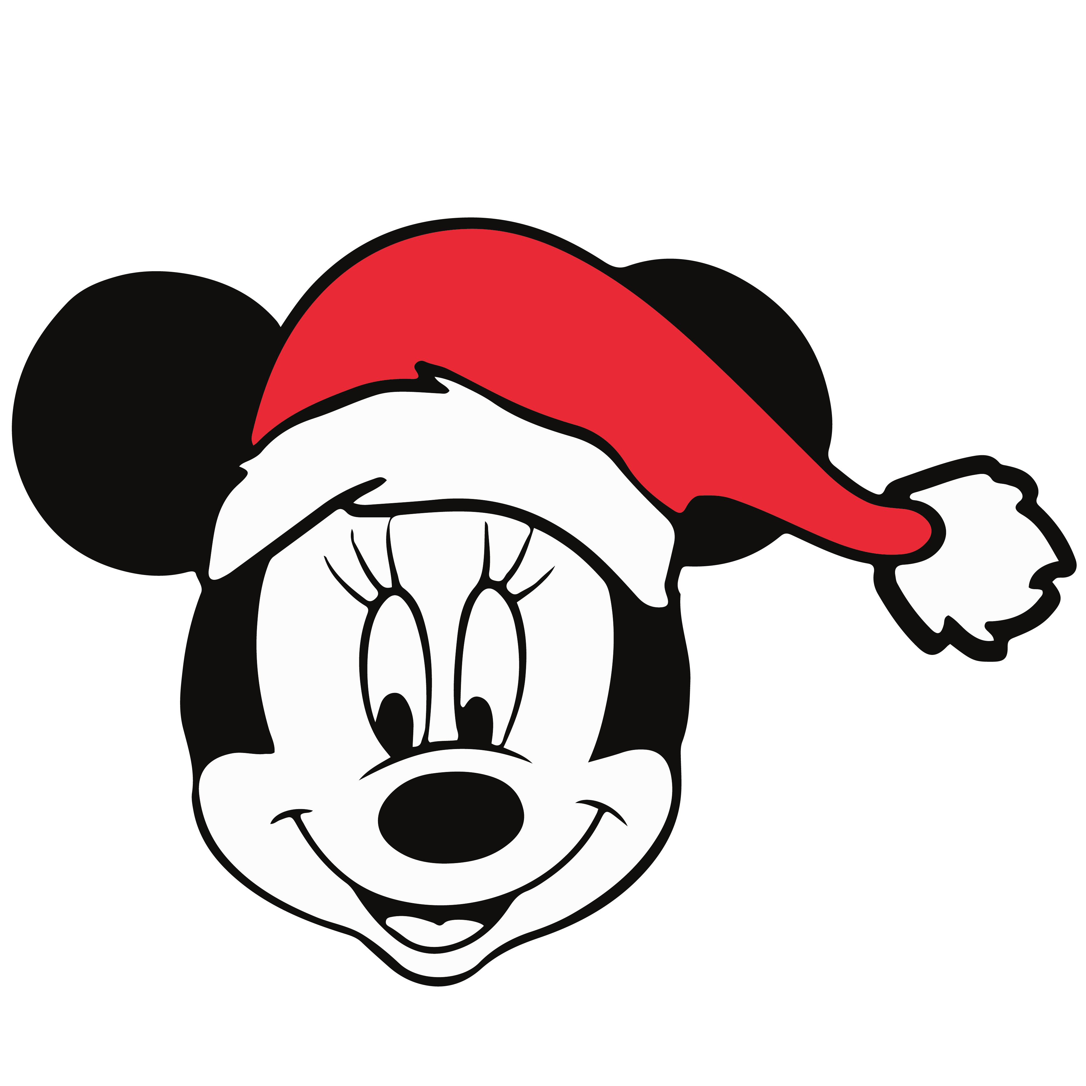Mickey Mouse Head Christmas Svg, Mickey Mouse Santa Svg, Dis | Inspire ...