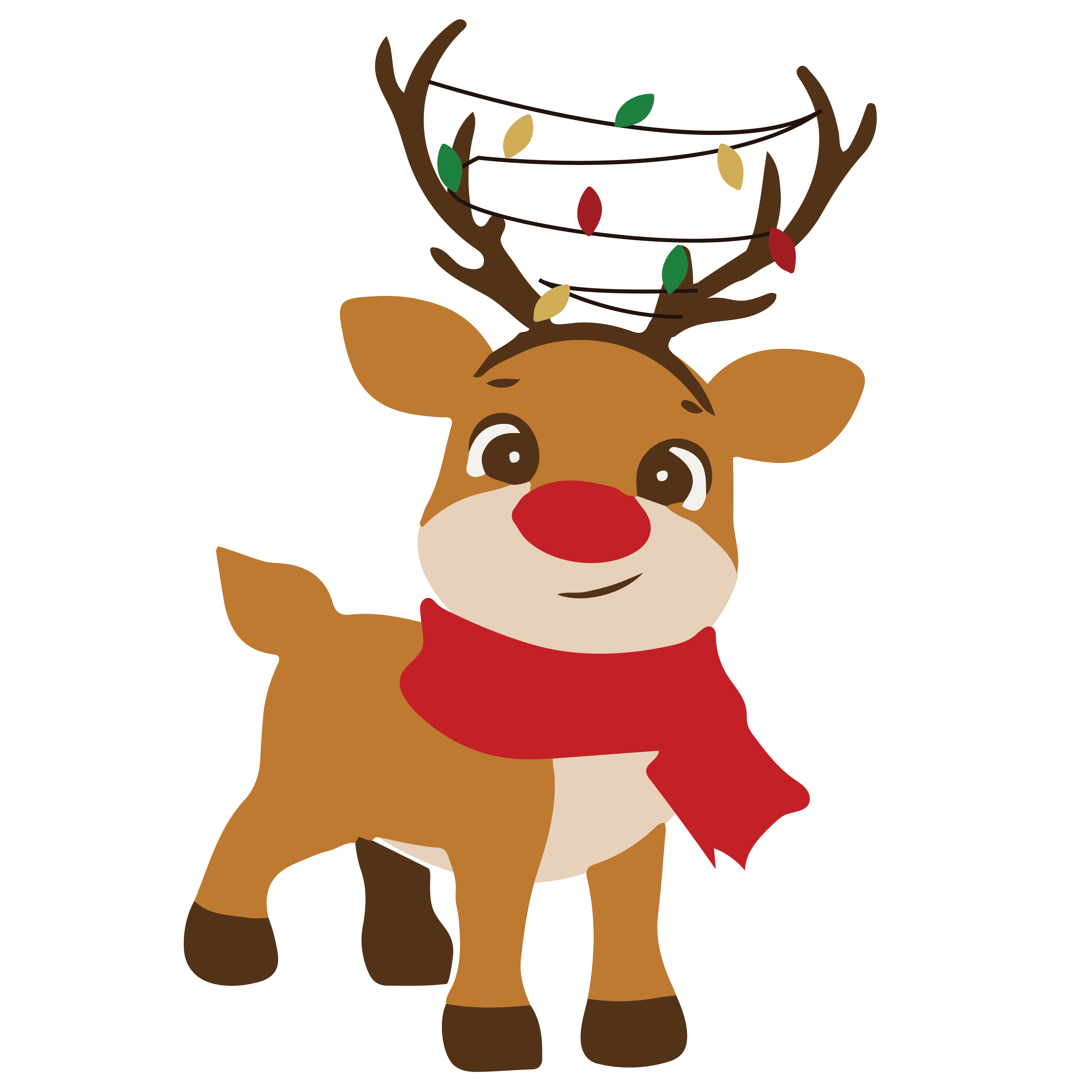 Reindeer Svg, Reindeer christmas Svg, Reindeer Red Nose Svg, | Inspire ...