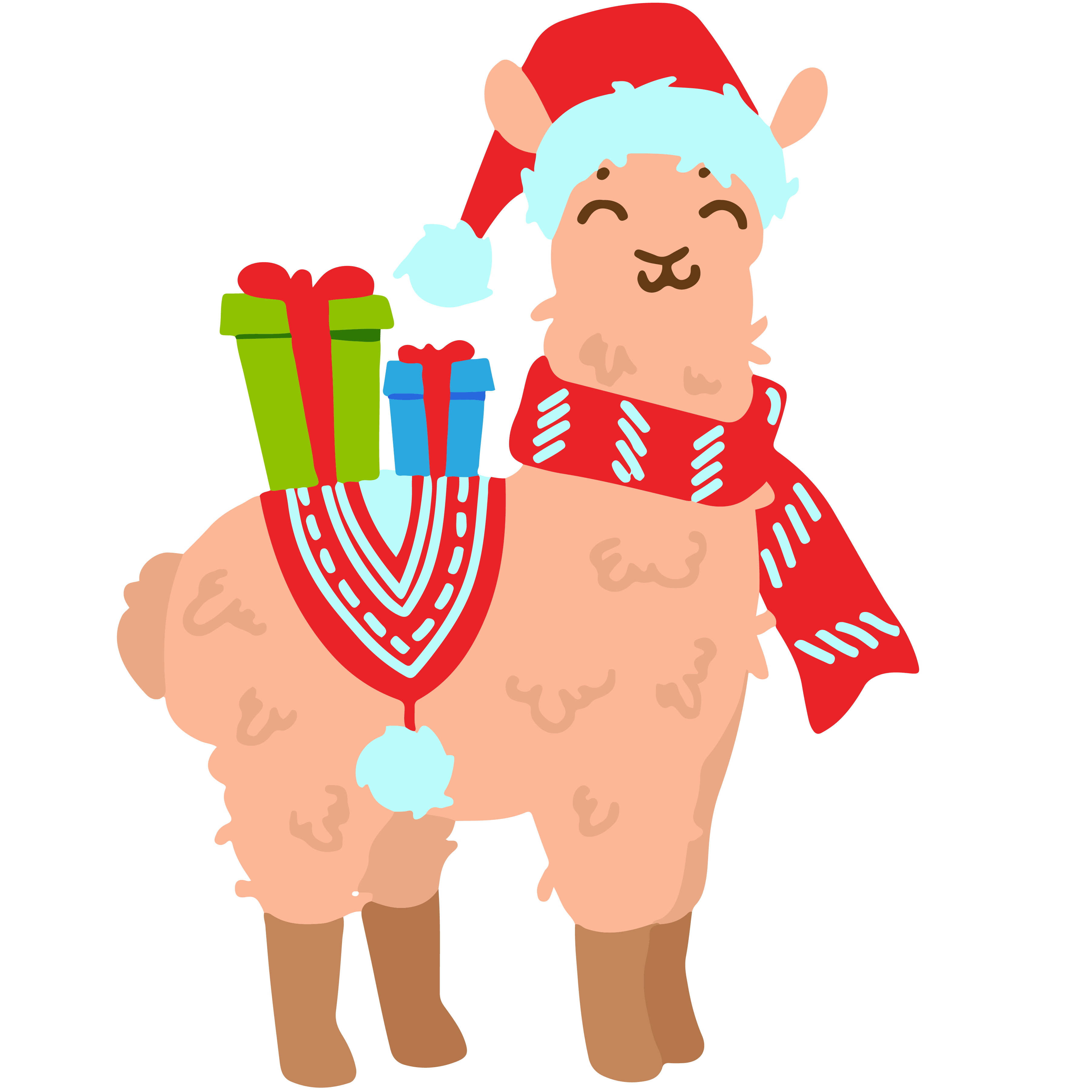 Christmas Llama Svg, Llamas clipart, Llama Holidays Svg, Mer | Inspire ...