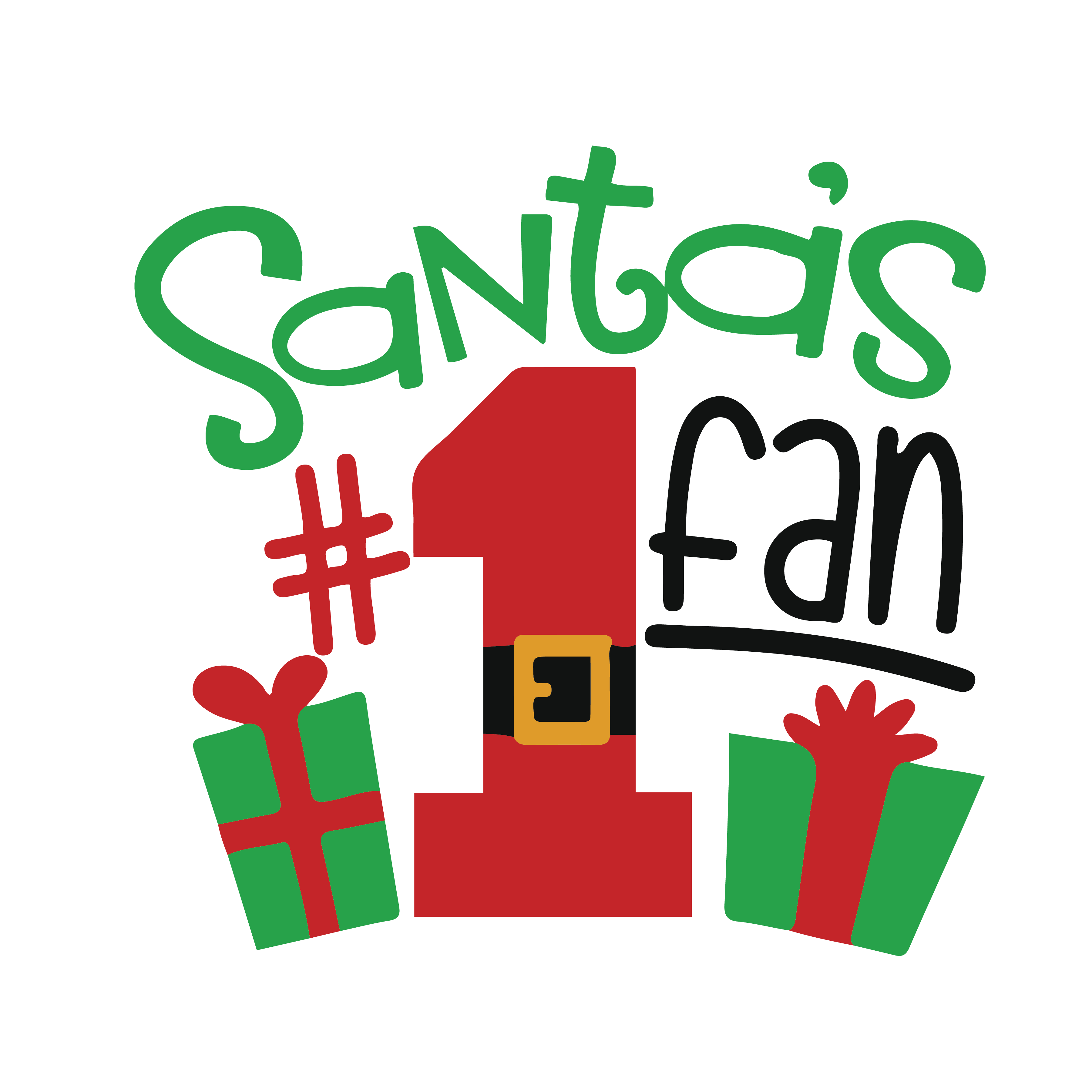 Santa's Number 1 Fan Svg, Santa Svg, Christmas Svg, Holidays - Inspire ...