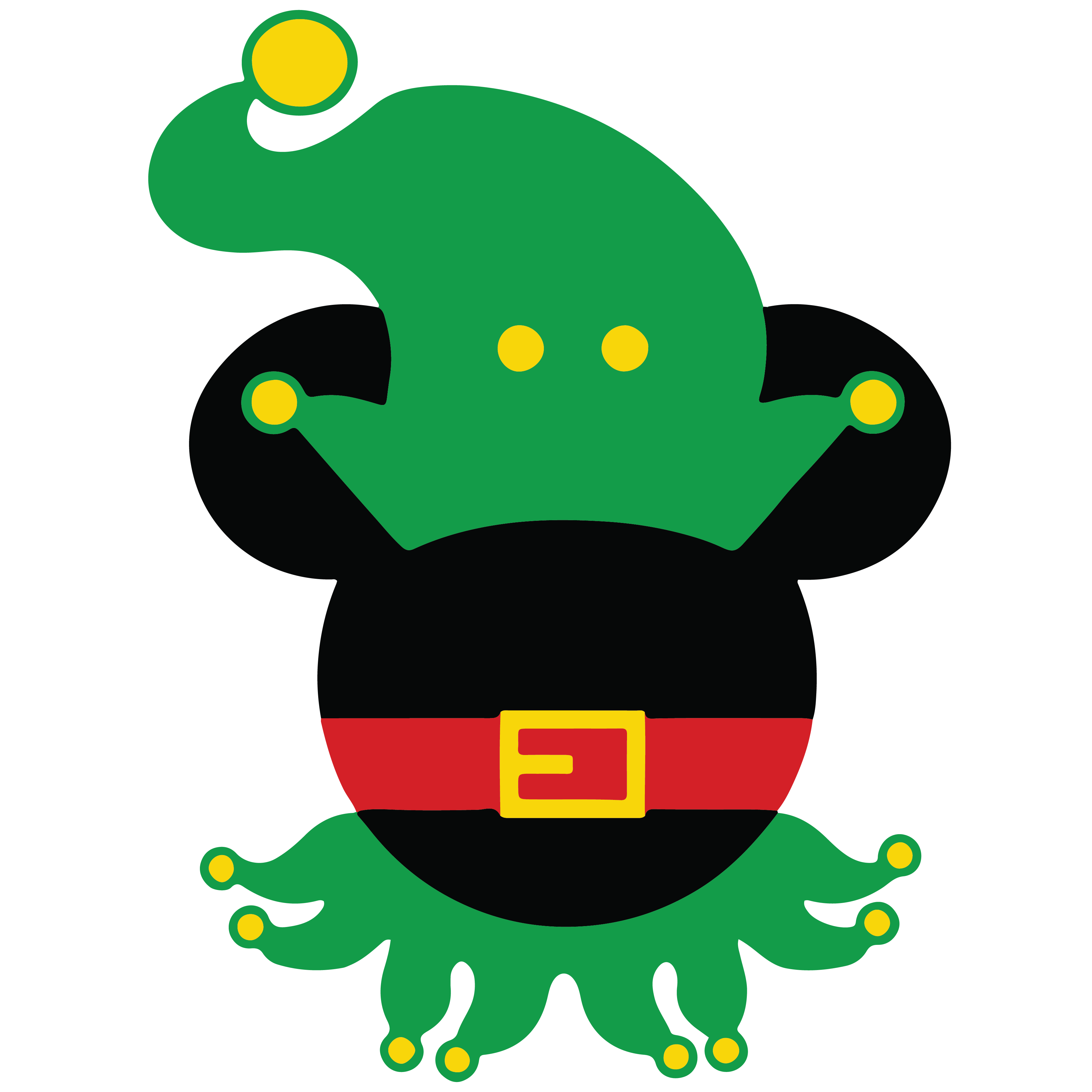 Mickey mouse head elf Svg, Disney Christmas Svg, Mickey mous | Inspire ...